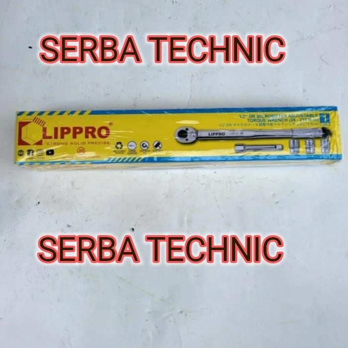 Jual Kunci momen ratchet KUNCI TORQUE TORSI LIPPRO 1/2 INCHI 28-210 NM ...