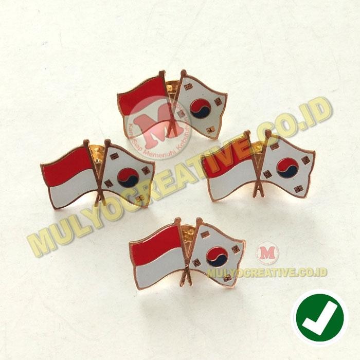 Jual Flag Pin Indonesia Korea Selatan - Pin Bendera Persahabatan ...