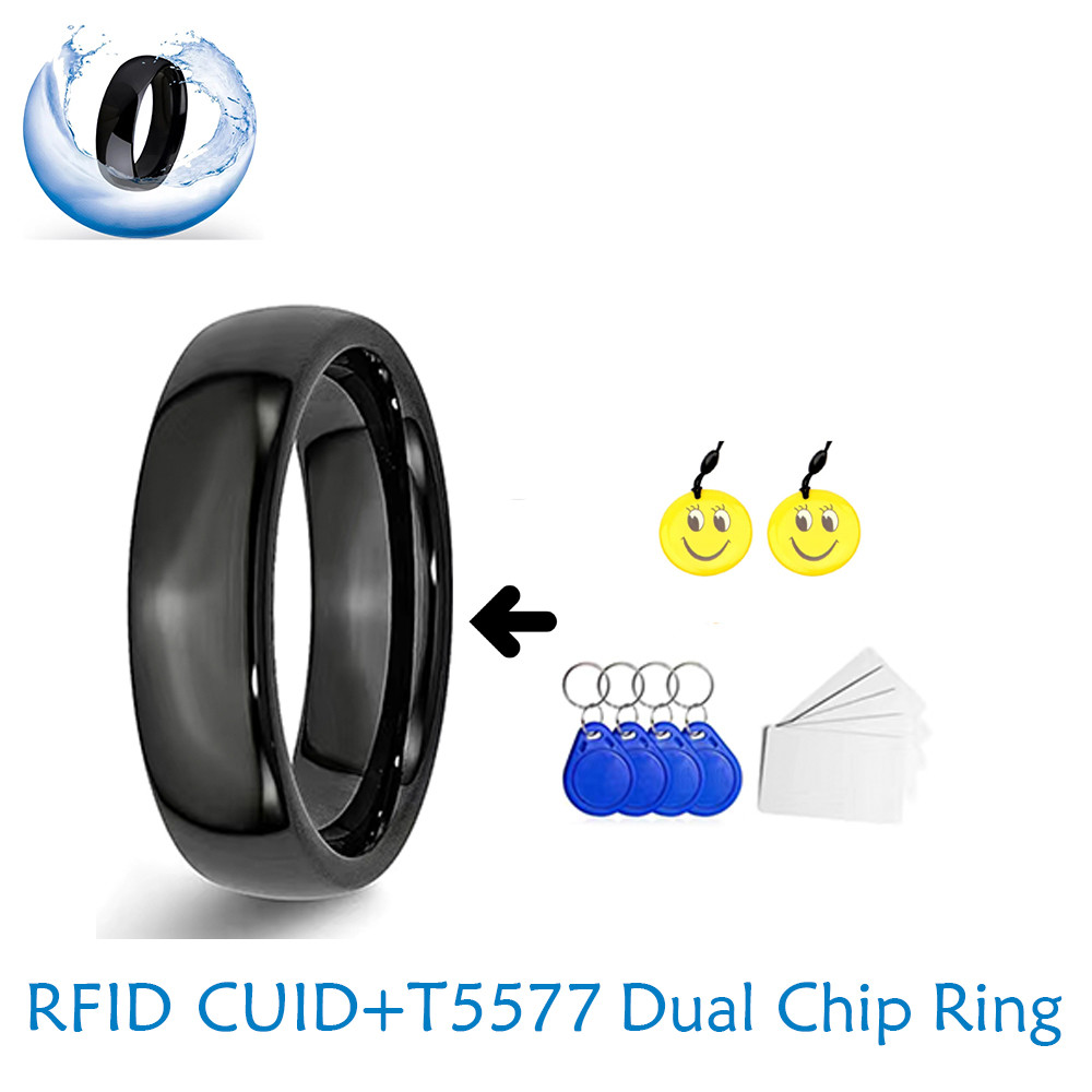 Jual RFID Dual Chip Smart Card IC ID Clone Ring 125Khz T5577 Changeable ...