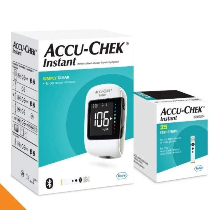 Jual Alat cek gula darah accu check instan, paket alat cek gula darah ...