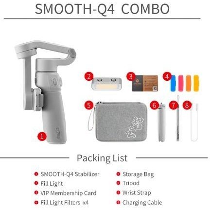 Jual Zhiyun-Te Smooth Q4 Smartphone Gimbal Stabilizer Hp Combo - Q 4 ...