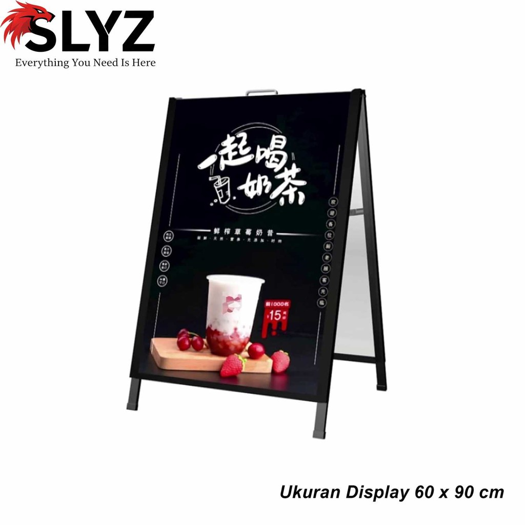 Jual Slyz Papan Display Banner Iklan Foldable Poster Board Stand ...