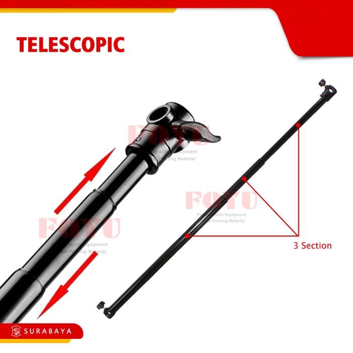 Jual Pipa Background Stand Telescopic Cross Bar 124 - 300 cm Aluminium ...
