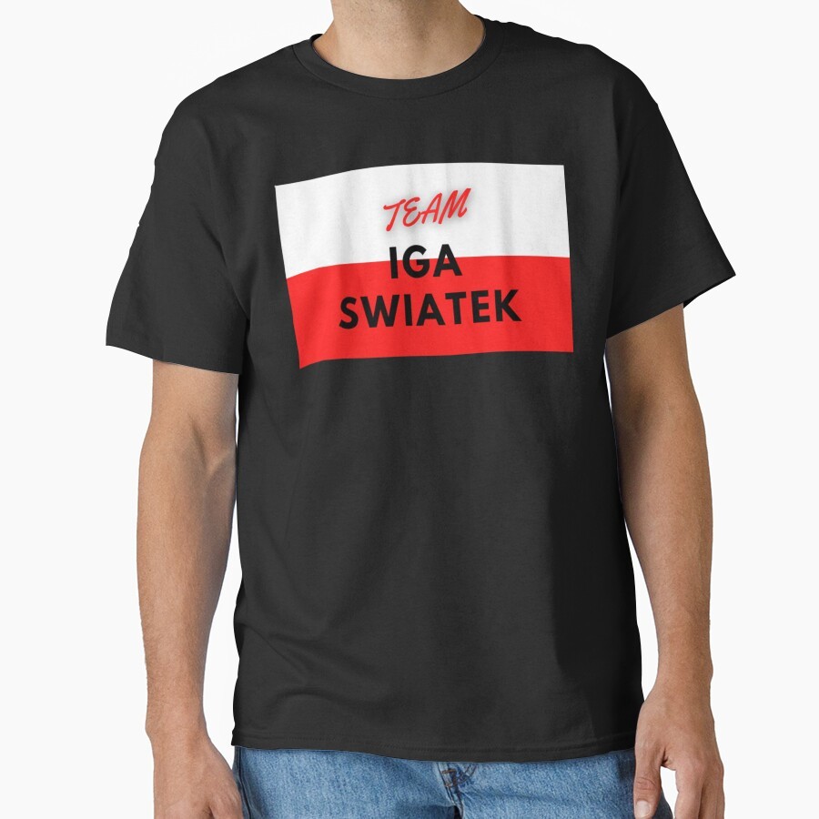 Jual Tim Iga Swiatek Klasik T-Shirt Kaos Leher Bulat Unisex, Unik ...
