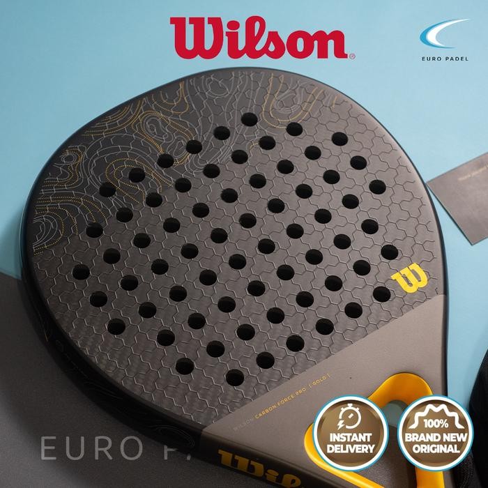 Jual WILSON CARBON FORCE PRO GOLD Intermediate Round Full Carbon Racket ...