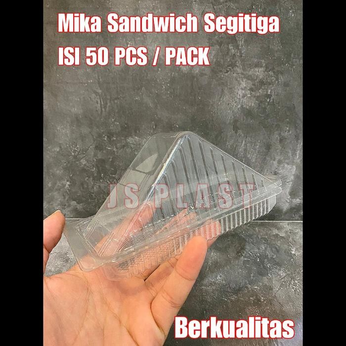Jual ID'' (ISI 50PCS) MIKA SANDWICH SEGITIGA / MIKA ROTI SEGITIGA ...
