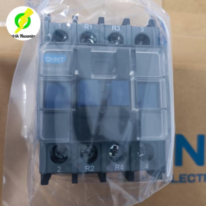 Jual CONTACTOR CHINT NXC-12/22 4P 2NO 2NC 220V 400V KONTAKTOR 2NO 2NC 4 ...