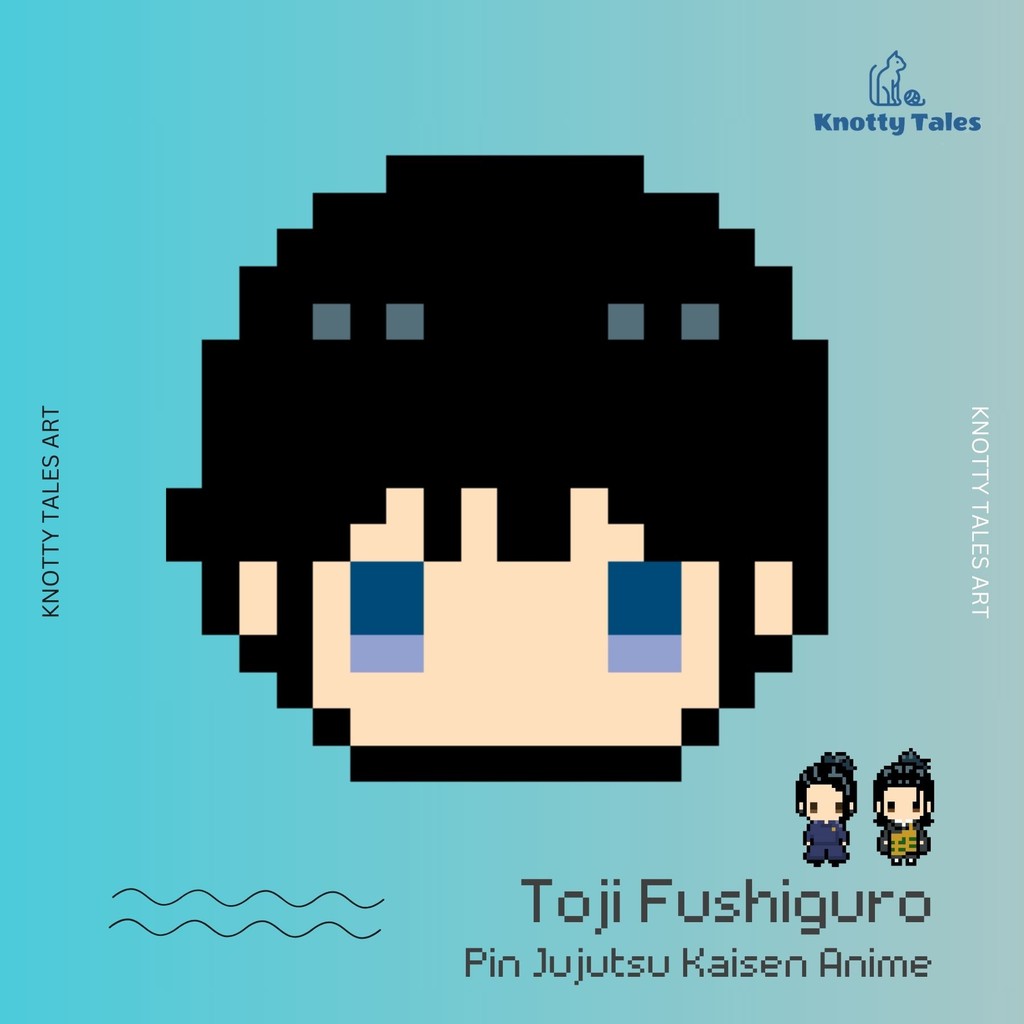 Jual Toji Fushiguro Pin Button Emblem Jujutsu Kaisen Merchandise Pixel ...