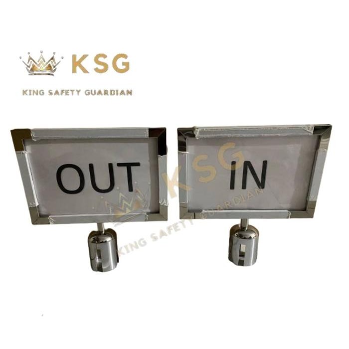 Jual sign frame a4 landscape papan antrian / signage meja shopee ...