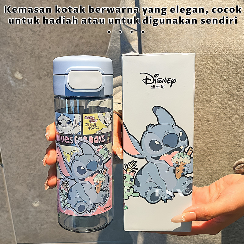 Jual Botol Minum Disney Stitch 530ml Anti Bocor Desain Kartun Untuk ...