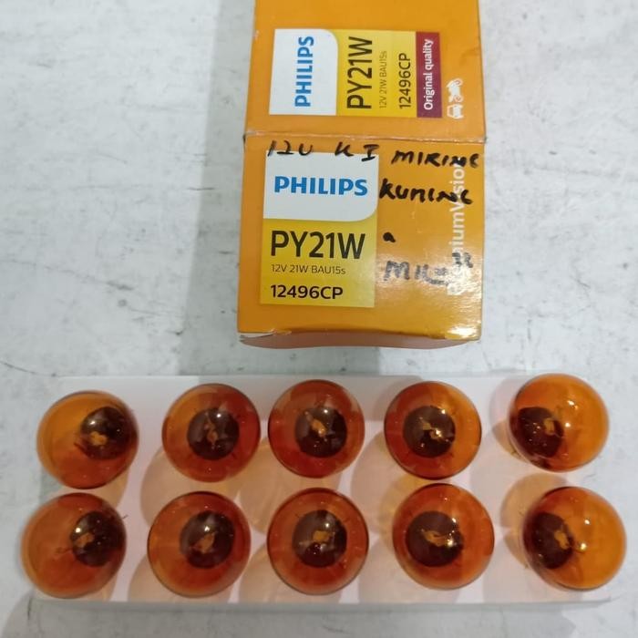 Jual Pilihan- Bohlam Lampu Kuning K1 / Sen / Sein / Colok 12V Kaki ...