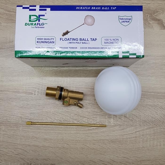 Jual Kran Pelampung Air / Floating Ball Tap 3/4 Inch Duraflo | Shopee ...