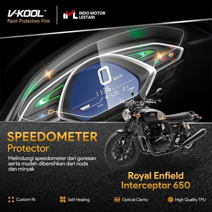 Jual PPF Speedometer V-KOOL ROYAL ENFIELD INTERCEPTOR 650 Pelindung ...