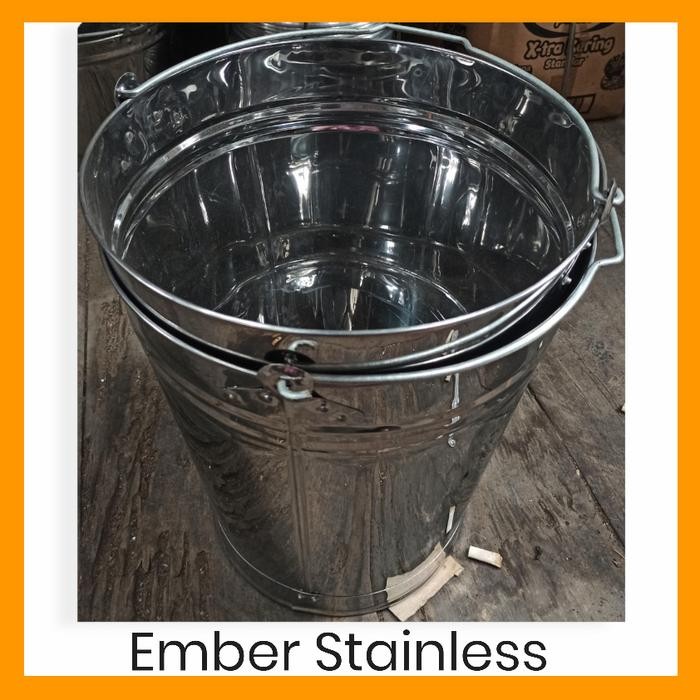 Jual Ember Stainless Tebal Kapasitas 5 15 20 30 Liter | Shopee Indonesia