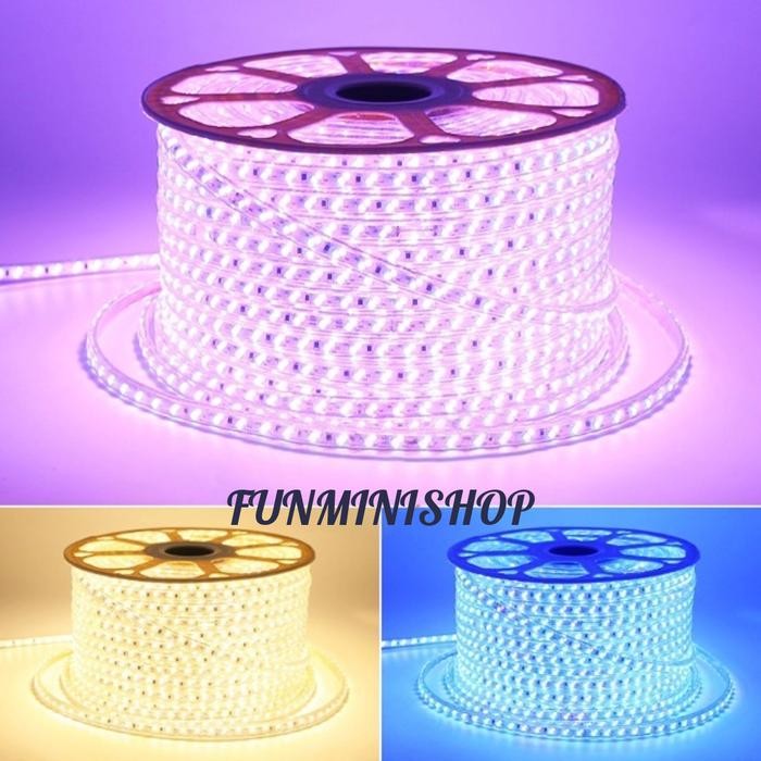 Jual Lampu Led Strip Selang 5050 Smd Ac 220V Meteran (1M-100M) Outdoor And Indoor (Lampu Tik Tok ...