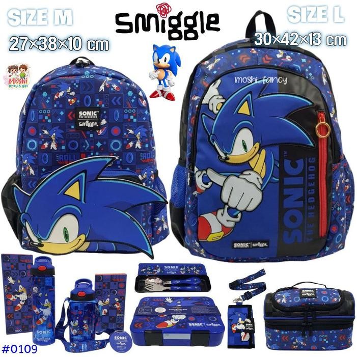 Jual Tas Smiggle Sonic/ Tas Smiggle Sonic Anak Laki-Laki / Tas Smiggle ...