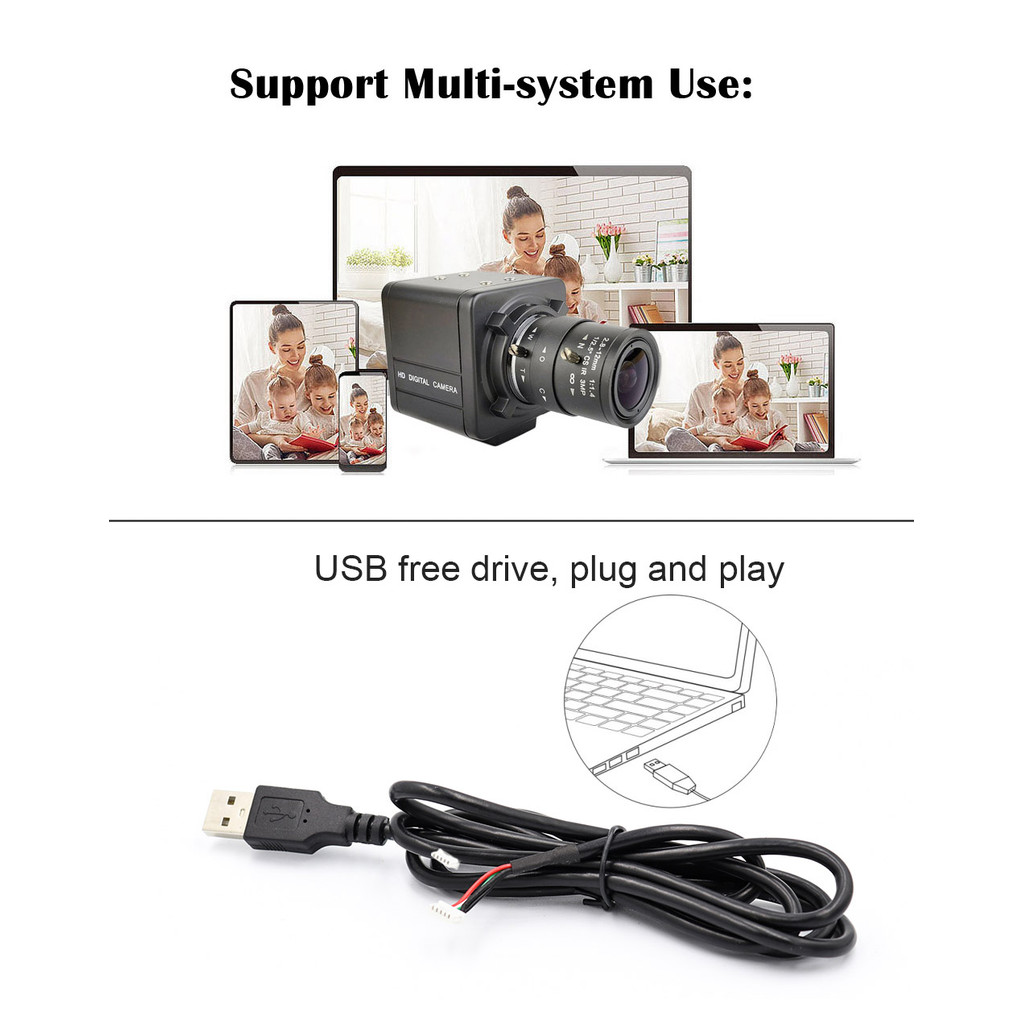Jual 4MP Full HD 30fps 2560x1440 MJPG Mini PC Webcam USB Camera with ...