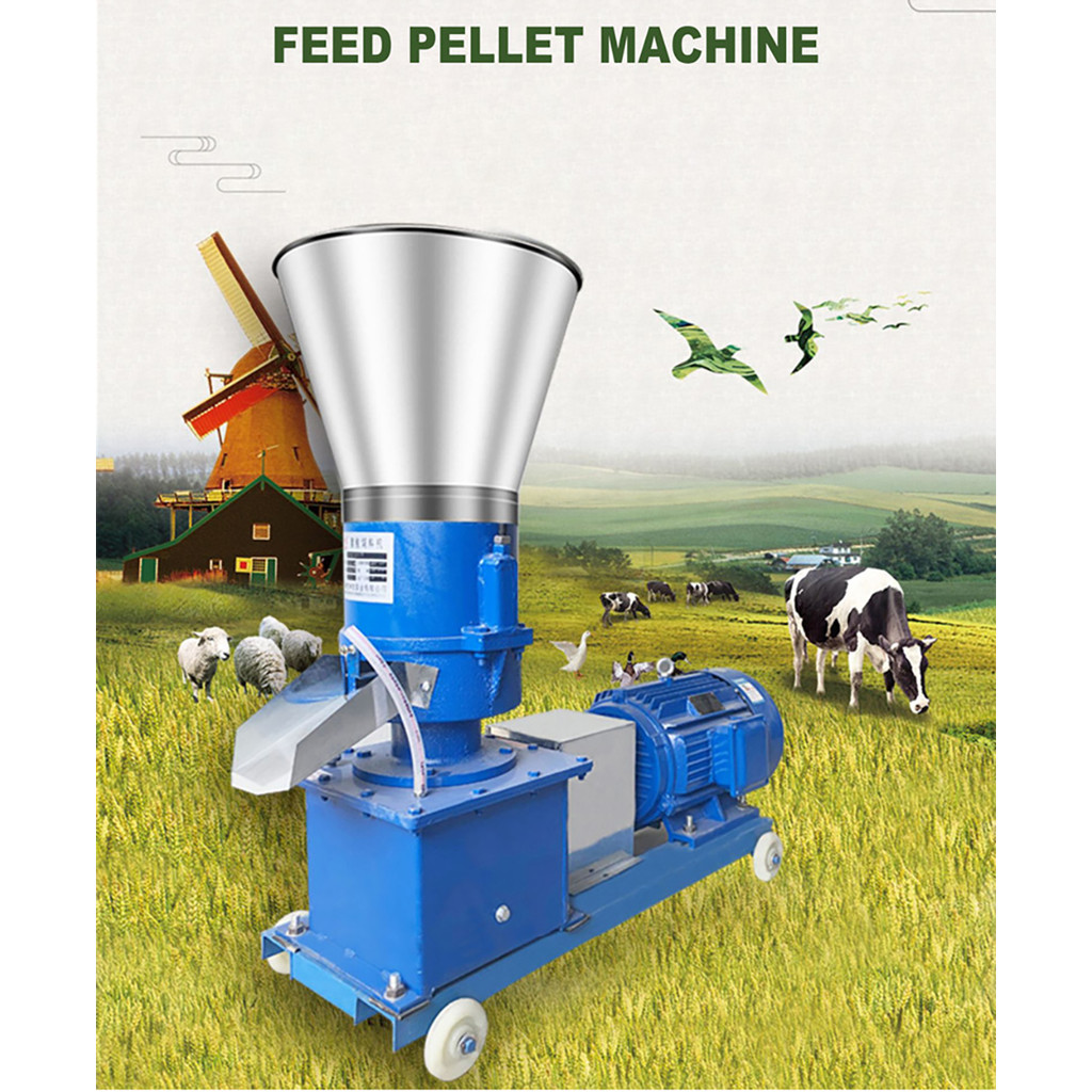 Jual Electric Poultry Chicken Feeds Grass Pellet Making Machine Diesel ...