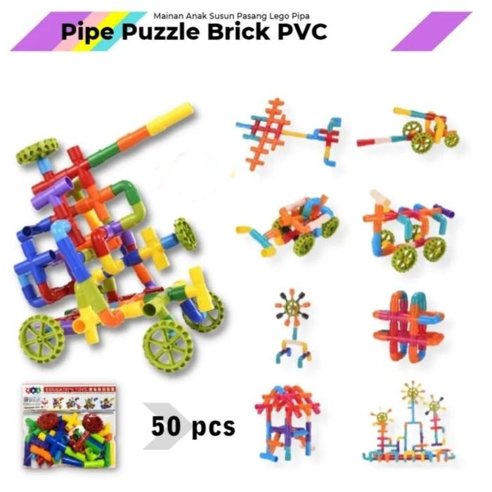 Jual Mainan Edukasi Anak DIY Blocks Pipa | Shopee Indonesia