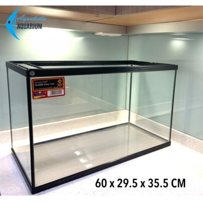 Jual AQUARIUM NIKITA 60CM AKUARIUM NS 60 LITER 60X30X36 CM GOJEK/GRAB ONLY | Shopee Indonesia