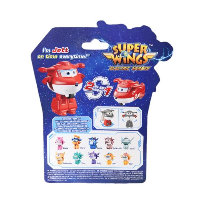 Jual Toys Kingdom Alpha Group Superwings Jett Transform A Bots Kids Toy ...