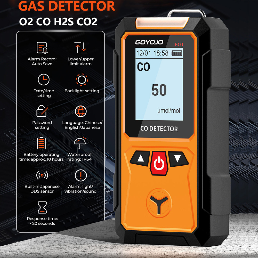 Jual Gas Detector Meter Oxygen O2 Analyzer Carbon Monoxide CO Carbon ...