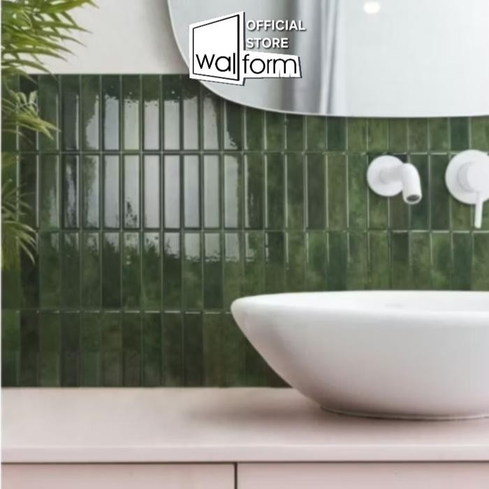 Jual MARI MILIKI- STICKER TILE PEEL & STICK 3D WALL PANEL , WALLPANEL ...