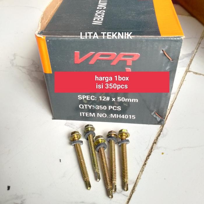 Jual baut rofing 5cm 1box baut bondek spandek 12 x 50 1dus Terlaris ...