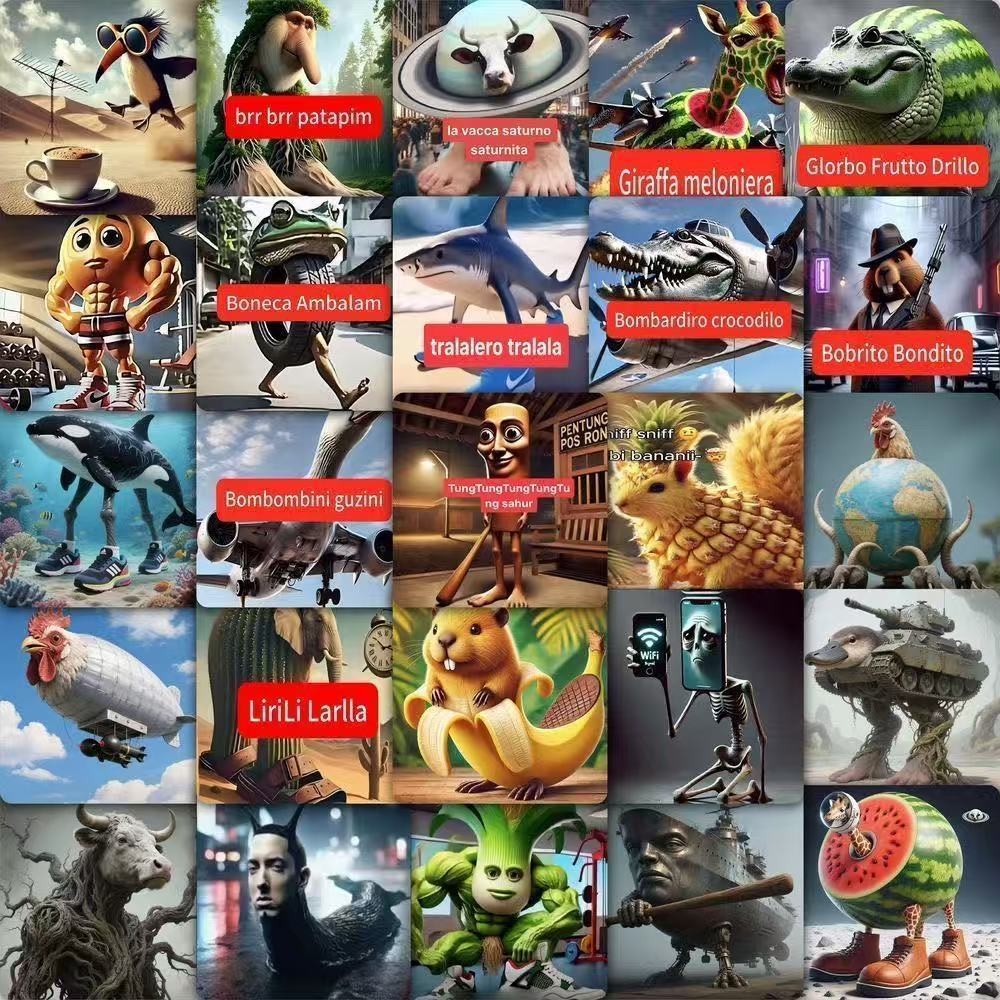 Jual 65Pcs Tralalero Tralala Stickers Anime Tungtung Sahur Brainrot ...