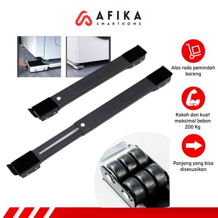Jual Alas Roda Pemindah Barang Kulkas Mesin Cuci Stand Moveable Roller ...