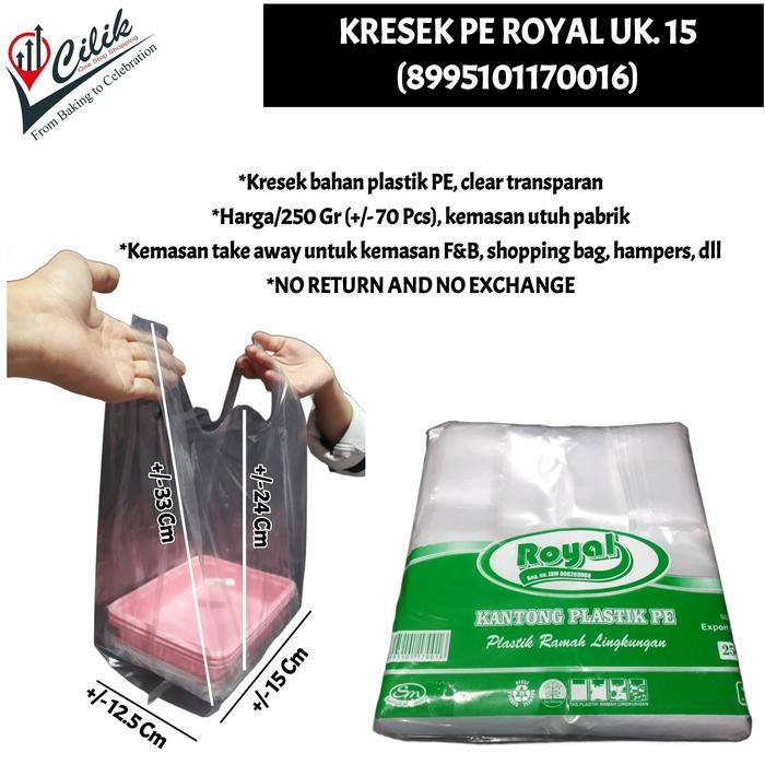 Jual kemasan+packaging+bahan+plastik+tas+kresek+pe+transparan+clear ...