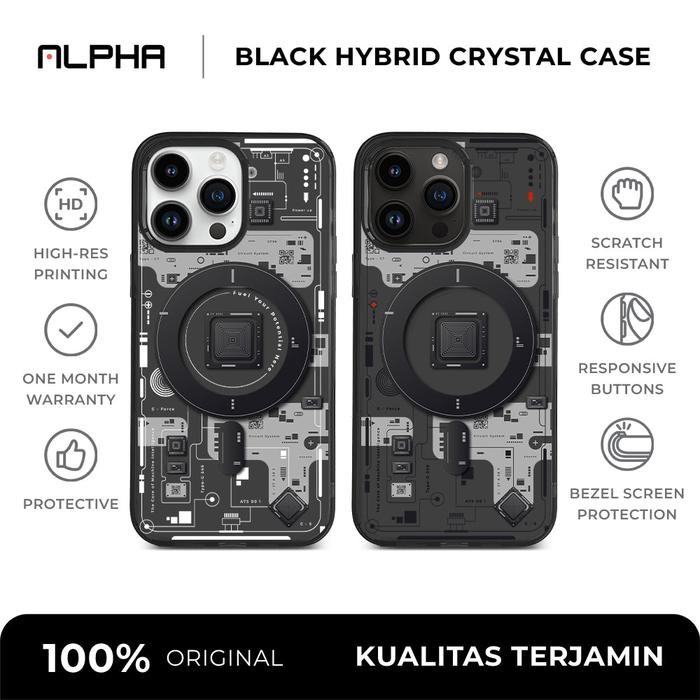 Jual ALPHAC Case for iPhone 16 15 14 13 12 11 Pro Max Plus Mini Hybrid ...