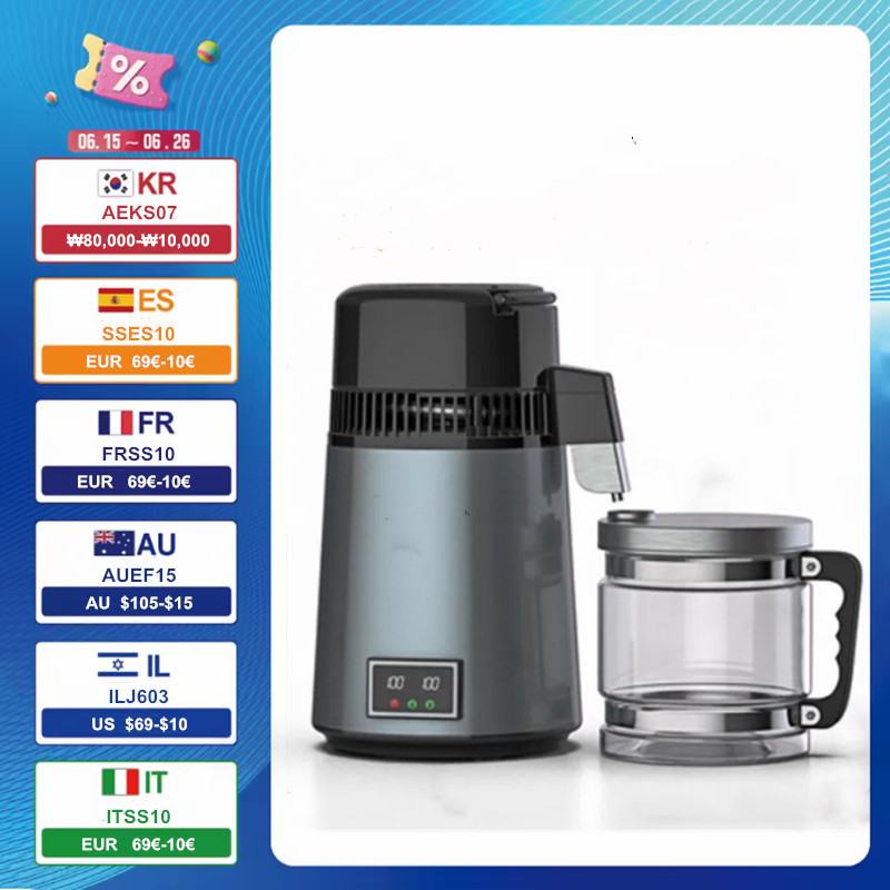 Jual 750W 4L Water Distiller Household Distilled Pure Water Machine ...