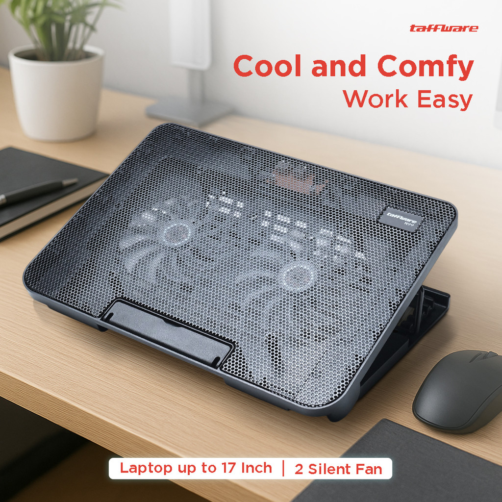 Jual Taffware Cooling Pad Laptop Kipas Pendingin 2 Fan 17 Inch - N99 ...