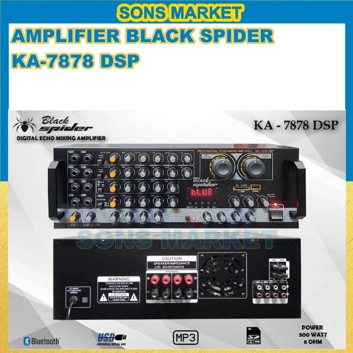 Jual POWER AMPLIFIER BLACK SPIDER KA 7878 DSP AMPLI BLACKSPIDER 7878DSP ...