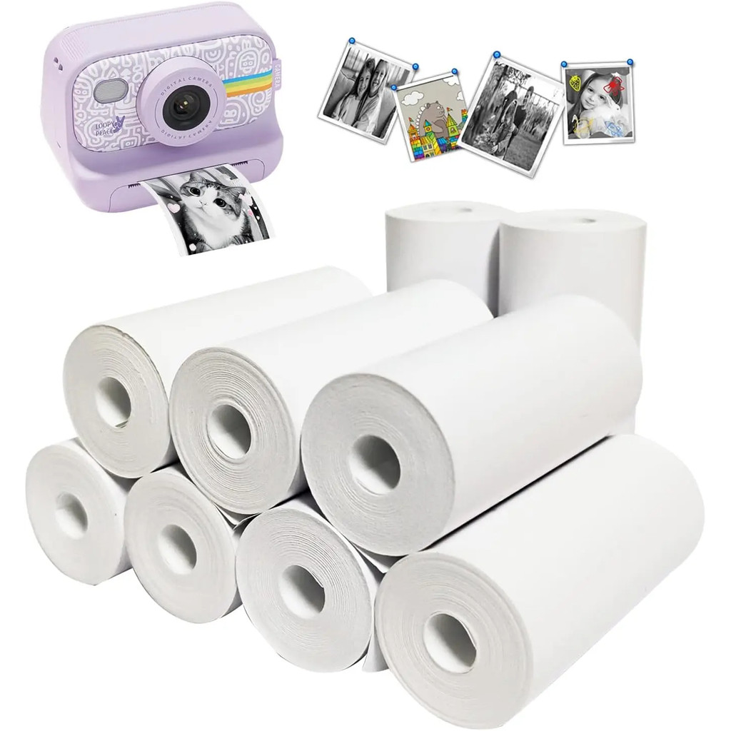 Jual Kids Instant Camera Refill Print Paper White Non-Adhesive 57mm ...