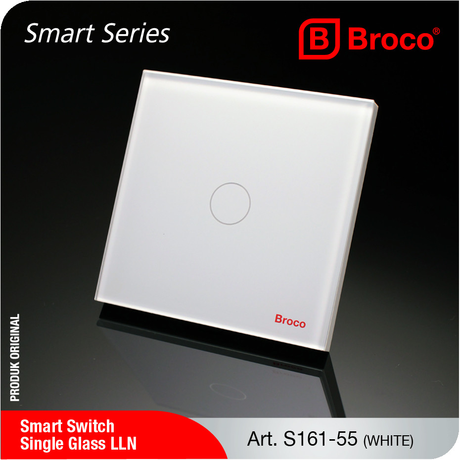 Jual Broco Electrical Smart Switch Single Glass (LLN) S161 | Shopee ...