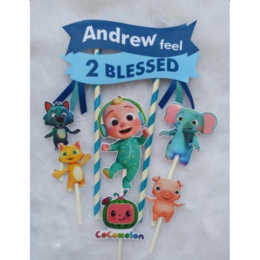 Jual Topper kue Coco Melon Pita / Cake Topper Coco Melon/ HIasan kue ...