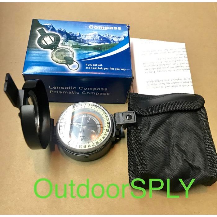 Jual Terbaru! DC60-1B Professional Military Compass Lensatic Prismatic ...