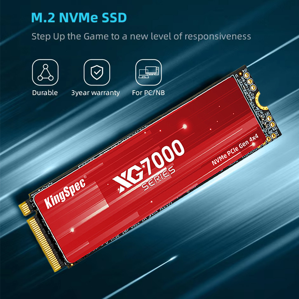 Jual KingSpec SSD M2 PCIe 4.0 NVMe 1TB 2TB 4TB Drive M 2 2280 HDD Nmve ...