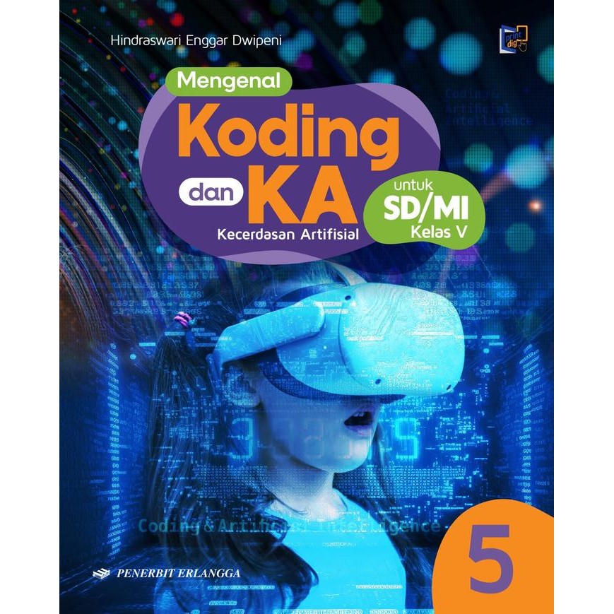 Jual BUKU ERLANGGA MENGENAL KODING & KECERDASAN ARTIFISIAL KELAS 5 SD/MI KURIKULUM MERDEKA ...