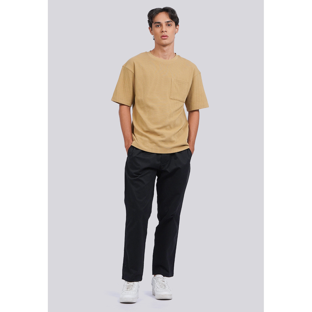 Jual Executive Slim Fit Drawstring Pants Black | Shopee Indonesia
