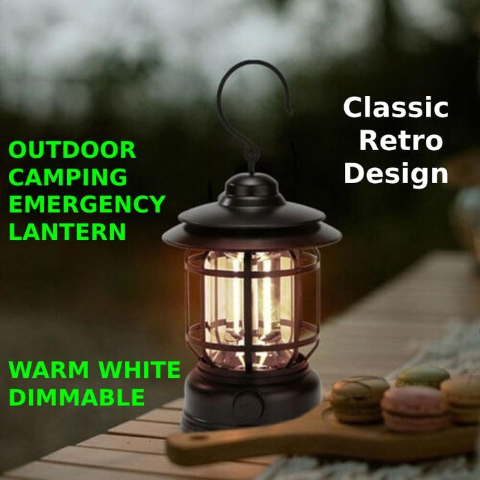 Jual Lampu Lentera Camping Lantern Classic Dimmer Emergency Outdoor LED ...