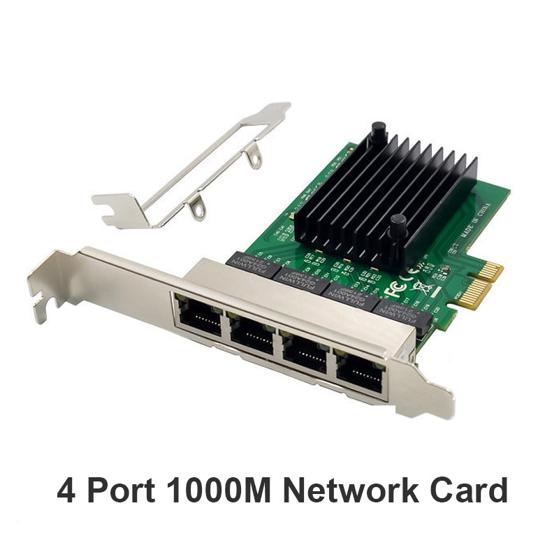 Jual 4 Port RJ45 1000Mbps Lan Network Card High Speed Remote Wake ...