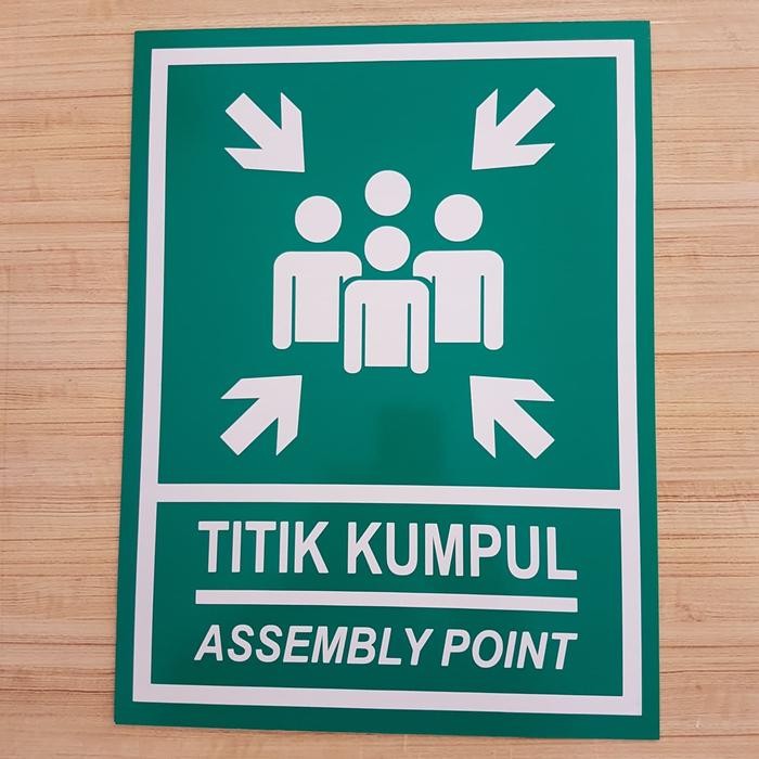 Jual Sign Plat K3 Rambu Safety Titik Kumpul Ukuran 30X40Cm Pasti Diskon ...