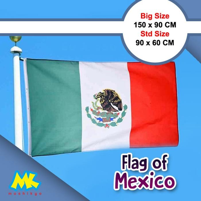 Jual Bendera Meksiko / Mexico Flag ukuran besar | Shopee Indonesia