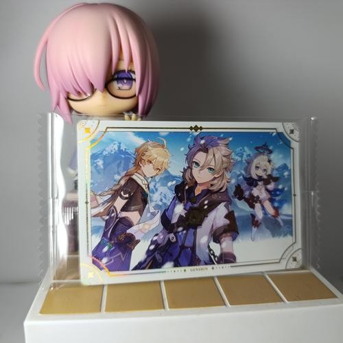 Jual ORI OFFICIAL Wafer Card Albedo Aether Paimon Traveler Dragonspine ...