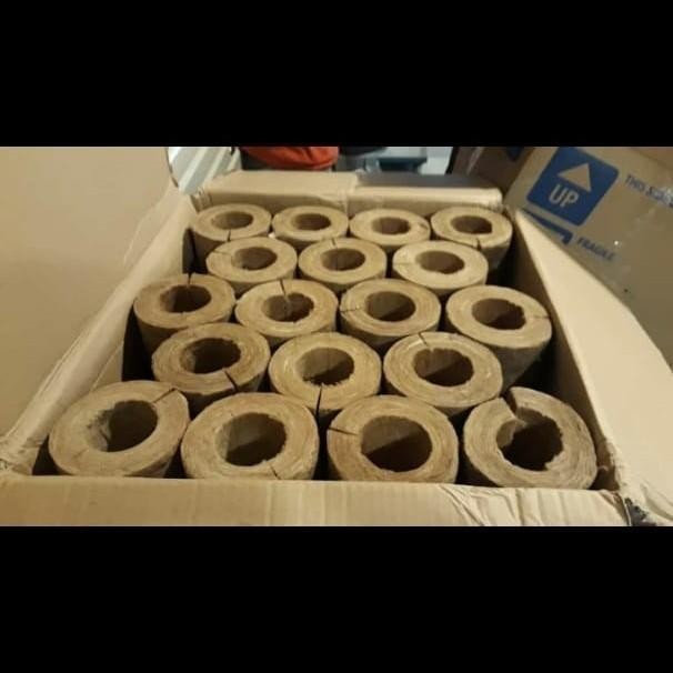 Jual Rockwool pipa 2" inch x 50mm x 1mtr (Rockwool batangan) | Shopee ...