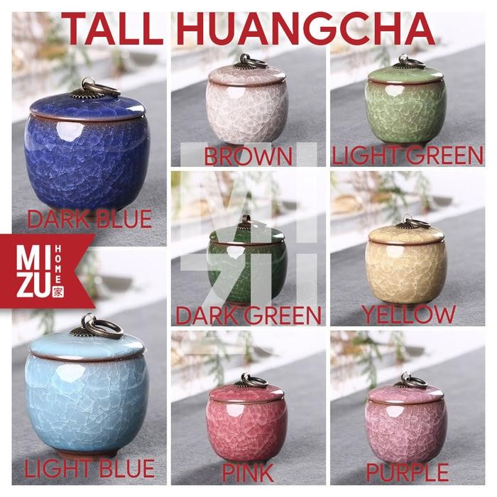 Jual MIZU HUANGCHA Ceramic Tea Leaves Storage Jar Toples Penyimpan Daun ...