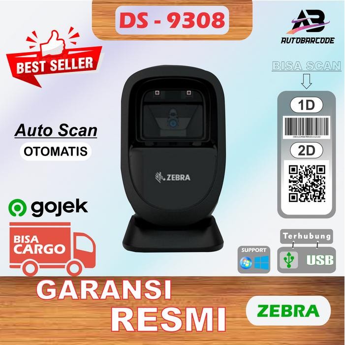 Jual Stok Baru Scanner Barcode Omni Zebra DS9308 2D USB Scan Qr Code ...